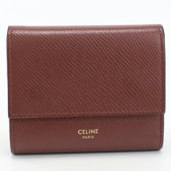 Celine | Bags | Celine Small Trifold Wallet Leather Ladies | Poshmark
